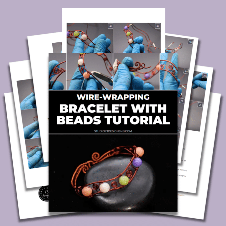 Wire-Wrapping Bracelet With Beads Tutorial | Studio 73 Designs