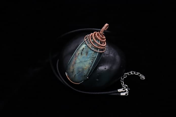 Wire-Wrapping Coiled Spiral Large Gemstone Holder Pendant Tutorial ...