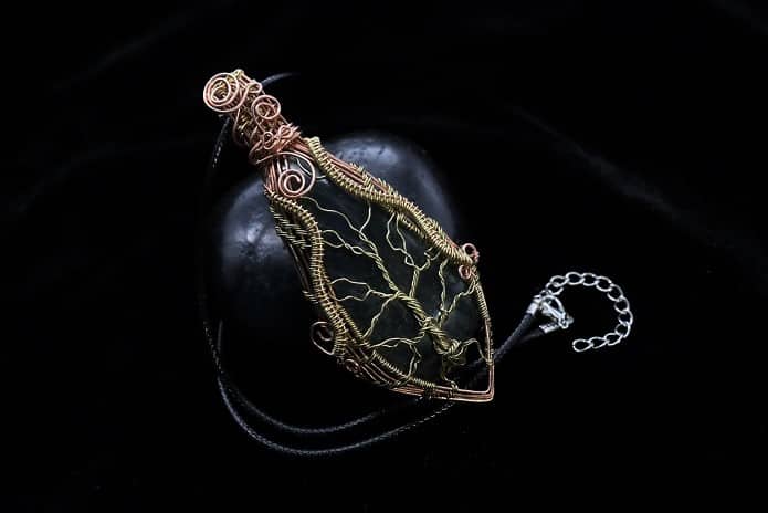 Wire-Wrapping Gold Tree Of Life Heady Cabochon Pendant Tutorial ...