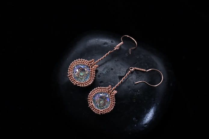 Wire-Wrapping Alluring Clear Crystal Drop French Wire Earrings Tutorial ...