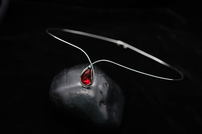 Wire-Wrapping Fine Silver Ruby Teardrop Circlet Headpiece Tutorial ...