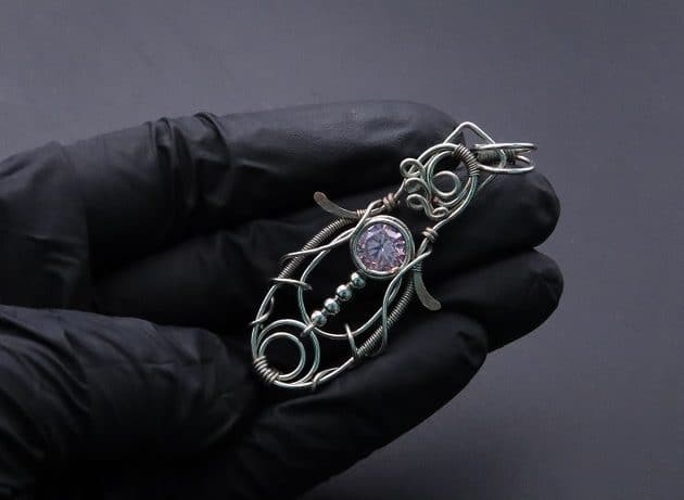 Wire-Wrapping Abstract Penguin Pink Diamond Pendant Tutorial | Page 6 ...